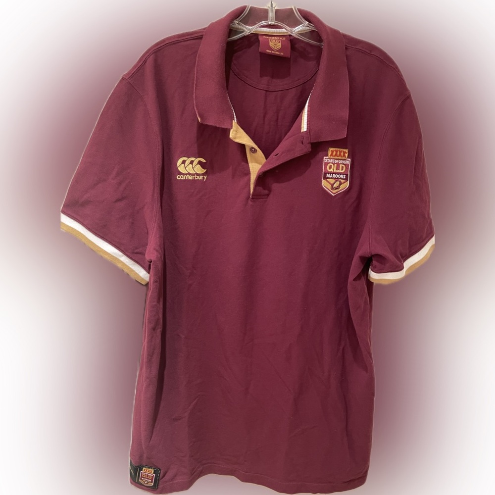Queensland Maroons Rugby League Team Auntentic Vintag… - Gem